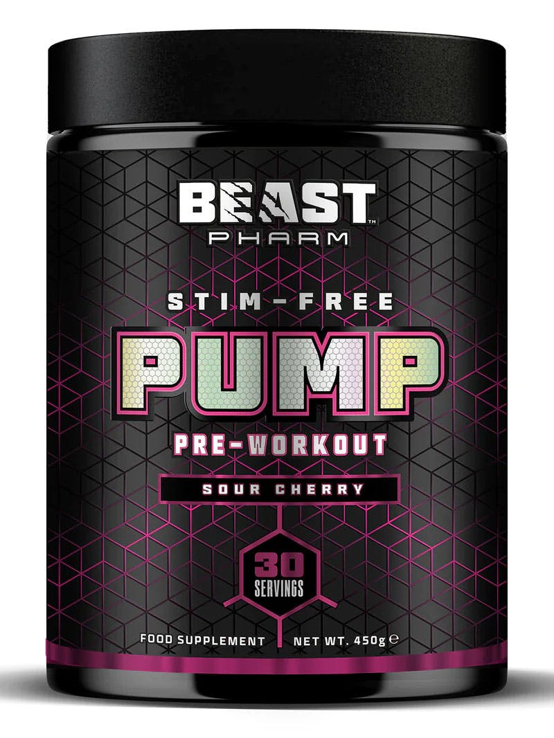 Beast Pharm Pump - Stim Free Pre Workout x 30 Servings