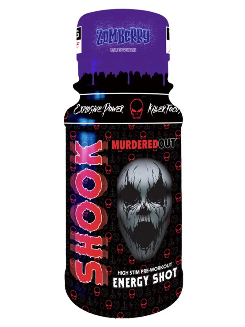 Murdered Out Shook Shot 12 x 60ml - Pre Workout Shots